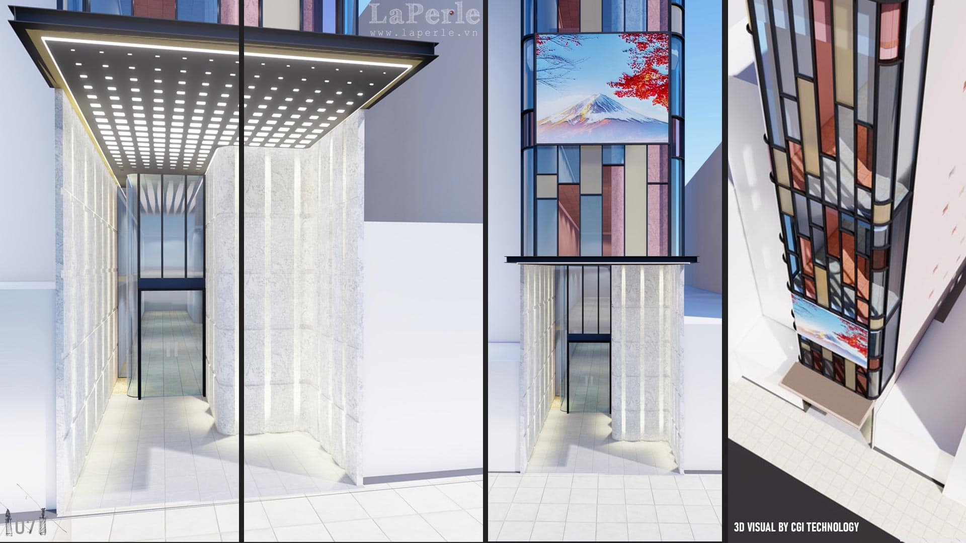 Mondrian Art-Glass Building Saigon - LaPerle